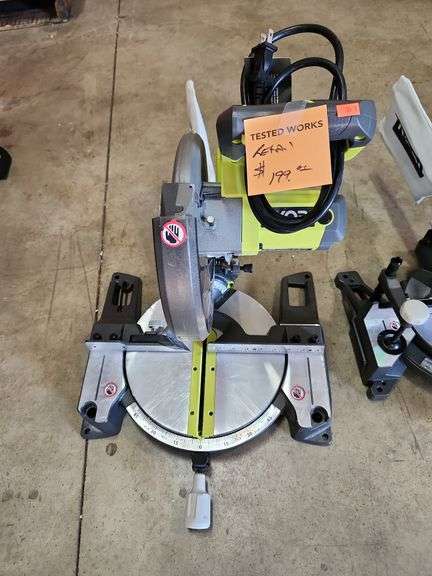 Ryobi 10 in. Compound Miter Saw with10 IN. LED TS1346 - Metzger ...
