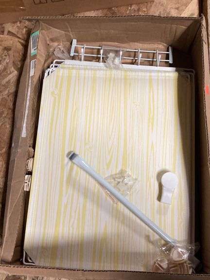 Plastic Yellow Storage Cubes, Not Assembled, 2 Count - Metzger Property ...