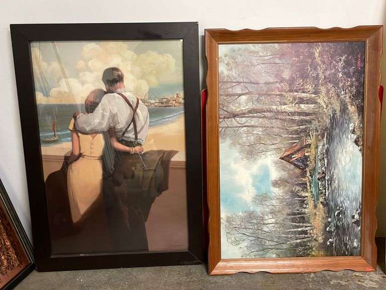 J.Osborn Painting 20-1/2”x40-1/2”, Lorenz Painting 40”x28” - Metzger ...