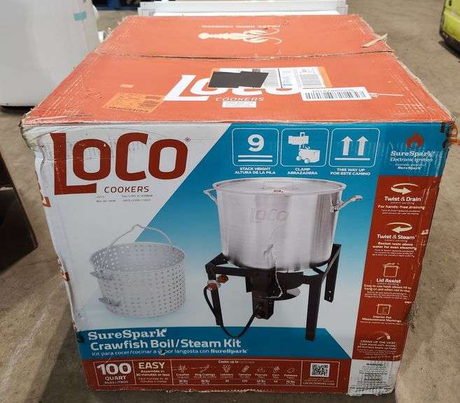 LOCO 100 qt. Propane Single Burner Boiling Kit in Stainless - Metzger Property Services, LLC