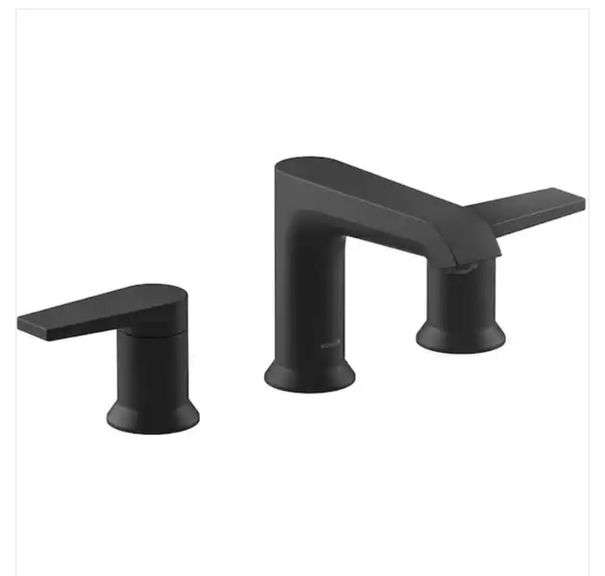KOHLER Hint 8 in. Widespread 2-Handle Bathroom Faucet in Matte Black - Metzger Property Services ...