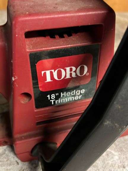 Toro electric hedge trimmer 18”, Shop Force buffer, electric - Metzger ...