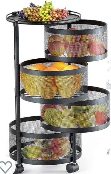Rotating Storage Rack for Kitchen,Fruit Basket Rotating,Fruit and ...