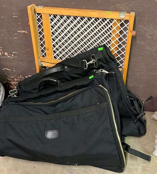 Two garment bags and safety gate adjustable - Metzger Property Services ...