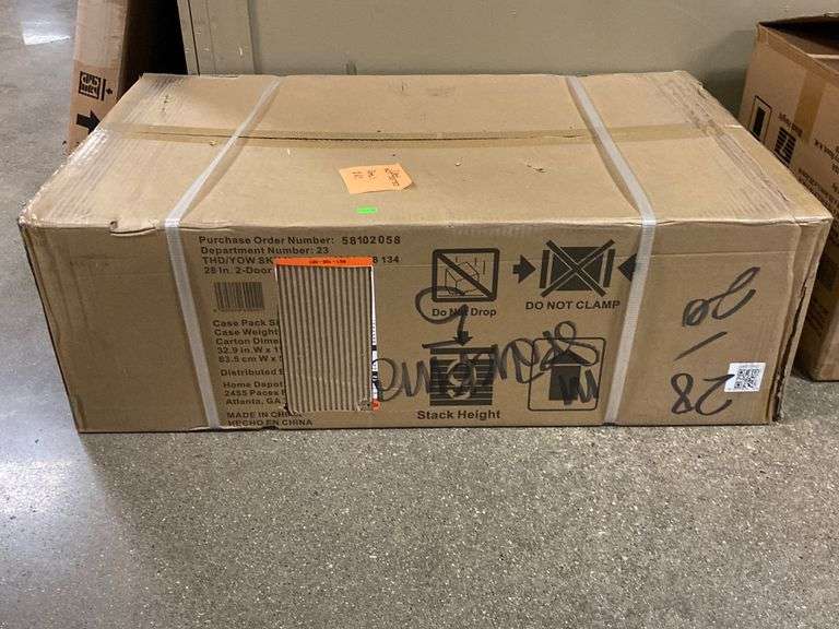 Husky Ready-to-Assemble 24-Gauge Steel 2-Door Garage Base Cabinet in ...