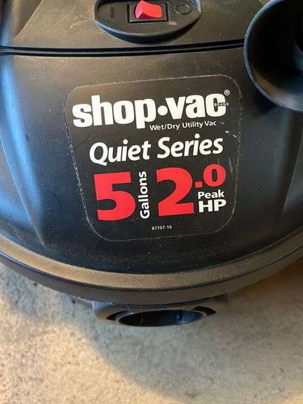 Shop Vac Quiet Series 5 Gal. 2 HP Vacuum - Metzger Property Services LLC