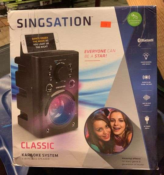 Singsation classic karaoke system with Bluetooth, appears to work ...
