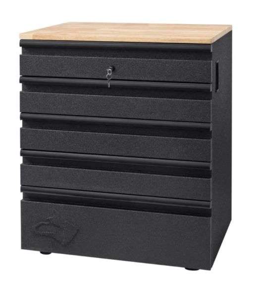 Husky Pro Duty Welded 18-Gauge Steel 5-Drawer Garage Base Cabinet in ...
