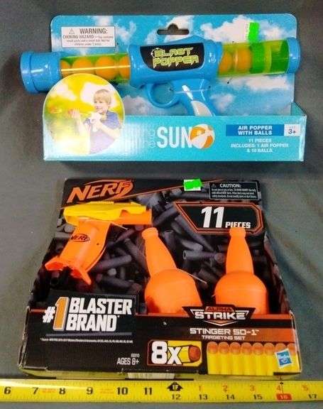 Nerf blaster and blast popper gun - Metzger Property Services LLC