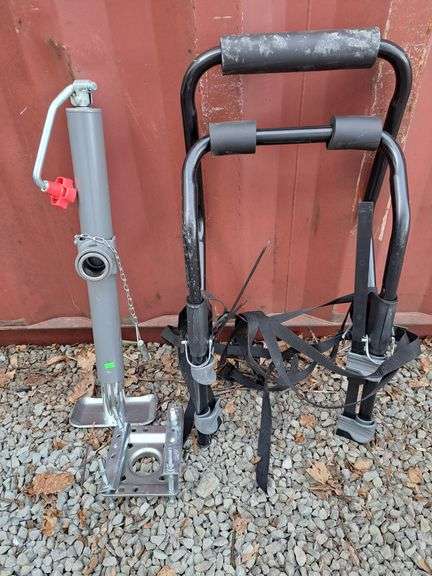 Schwinn bike rack, trailer tongue jack - Metzger Property Services LLC