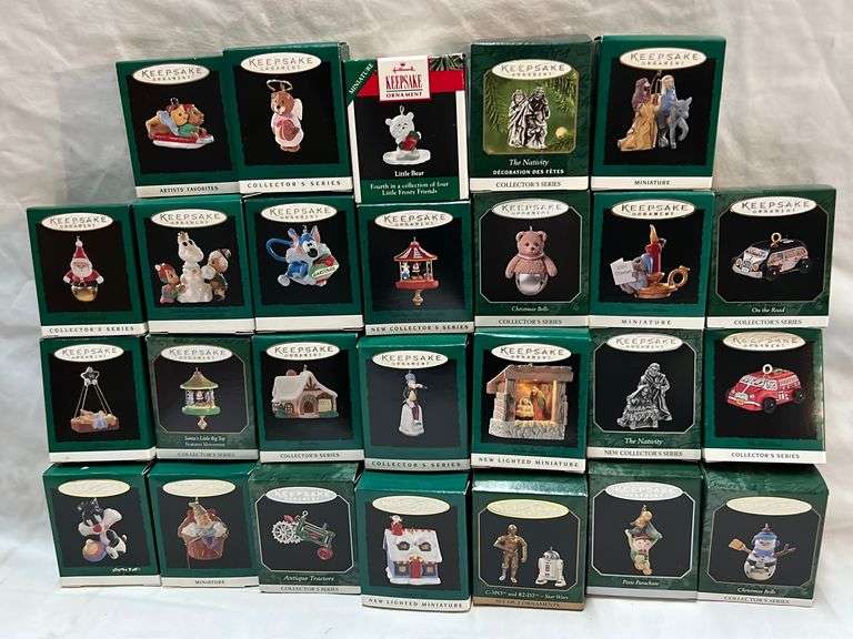 26 - Hallmark Keepsake Miniature Ornaments assortment (all in original ...