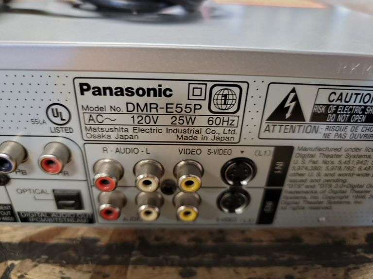 Panasonic Dmr-e55s Progressive Scan Dvd Recorder / Player - Metzger Property Services LLC
