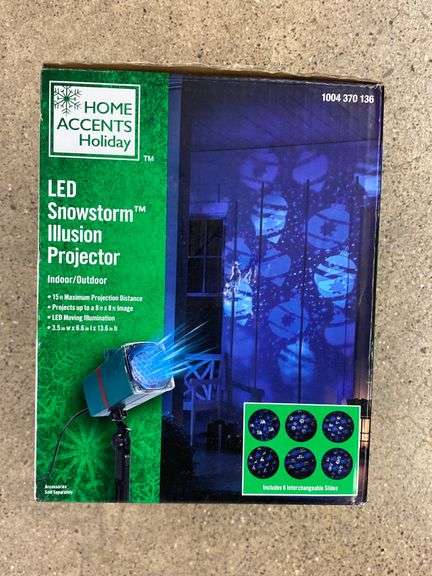Home Accents Holiday LED Snowstorm Illusion Projector, 1004-370-136 ...