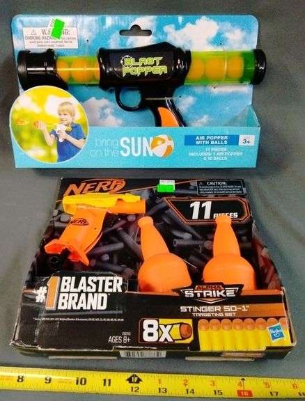 Nerf blaster and blast popper gun - Metzger Property Services LLC