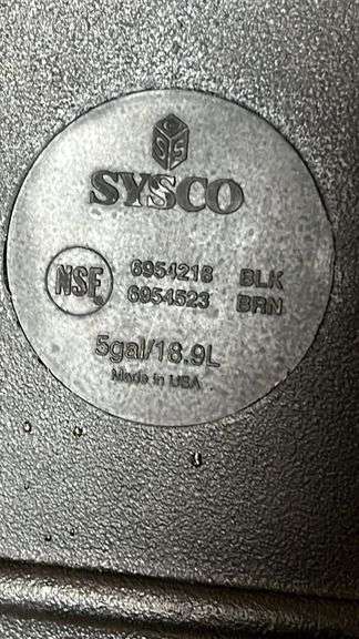 Sysco drink cooler dispenser, 5-gallon, 10”x17”x26”,latch is broke on ...