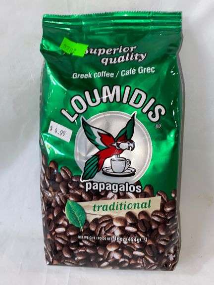 Loumidis Papagalos Traditional Greek Coffee 16 oz - Metzger Property ...