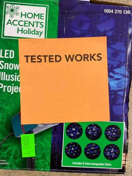 Home Accents Holiday LED Snowstorm Illusion Projector, 1004-370-136 ...