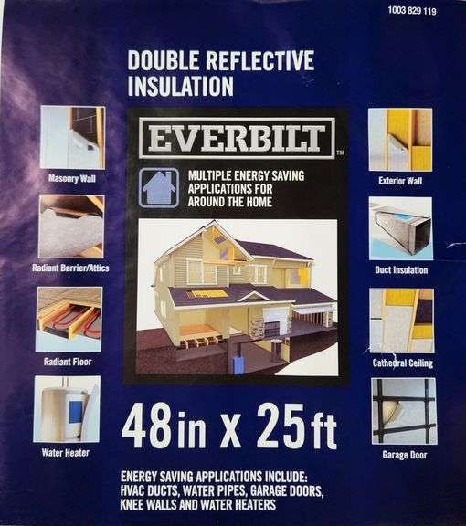 Everbilt 48 in. x 25 ft. Double Reflective Insulation - Metzger Property Services LLC