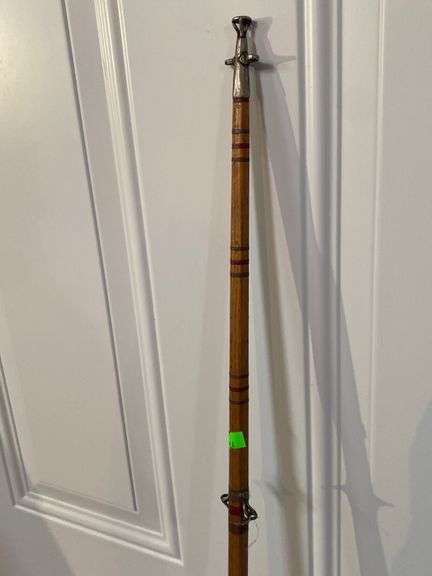 Vintage Wood Fishing Pole built by W. H. Robison 62” - Metzger Property ...