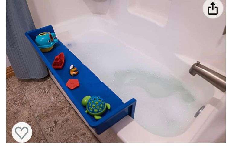 Tub Topper® Bathtub Splash Guard Play Shelf Area - Metzger Property ...