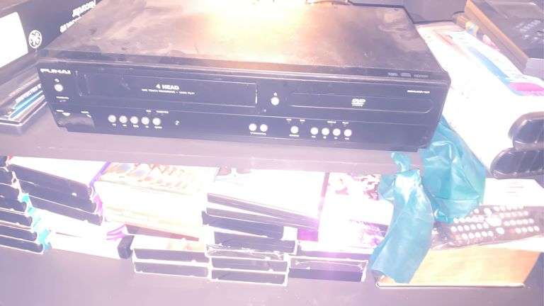 Funai VHS/DVD Player, VHS Tapes & Entertainment Center - Metzger ...