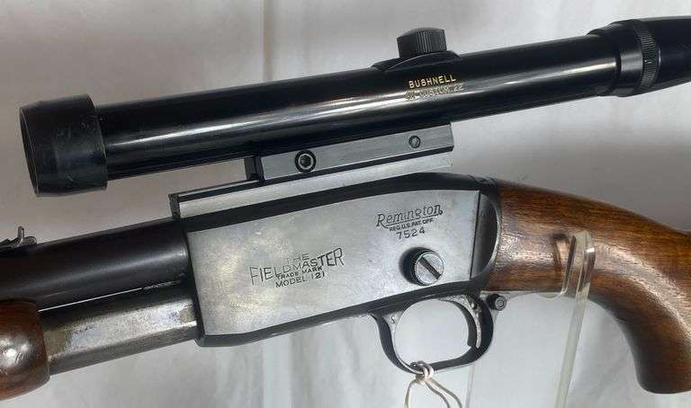 Remington Mod. 121 Fieldmaster .22 Pump Rifle with Bushnell 4X Custom ...