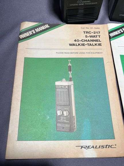 Realistic trc-217 and trc-215 walkie talkies. - Metzger Property ...