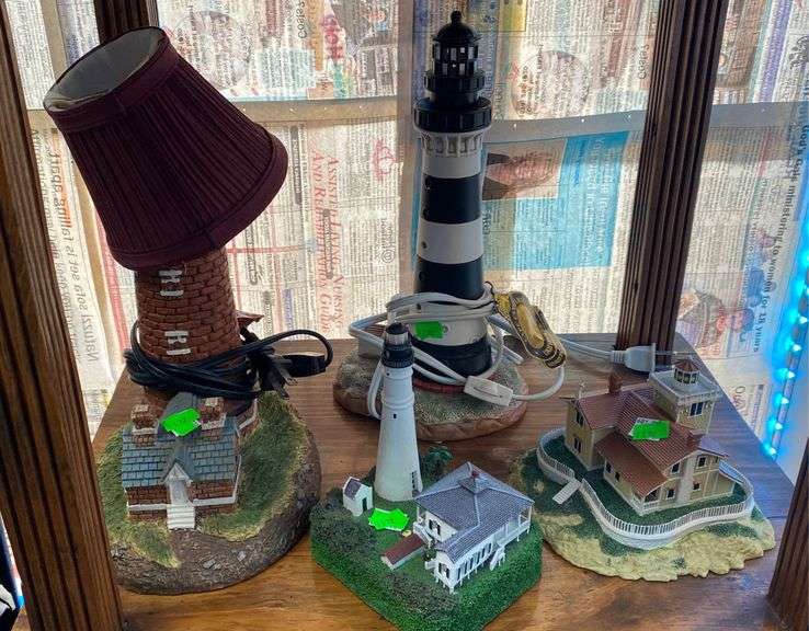 Lighthouse Assortment, lamps, Lefton and Danbury mint decor - Metzger ...