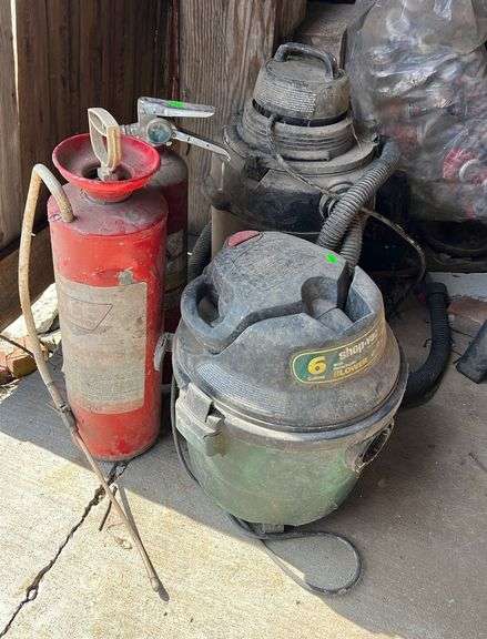 Shop-vac 2hp 6-gallon, Shop-vac 2.25 hp, Fire extinguisher, metal ...