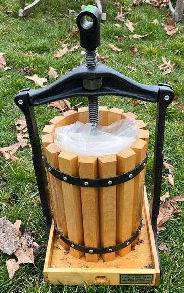 Happy valley wood fruit press 6.5x 21in - Metzger Property Services, LLC