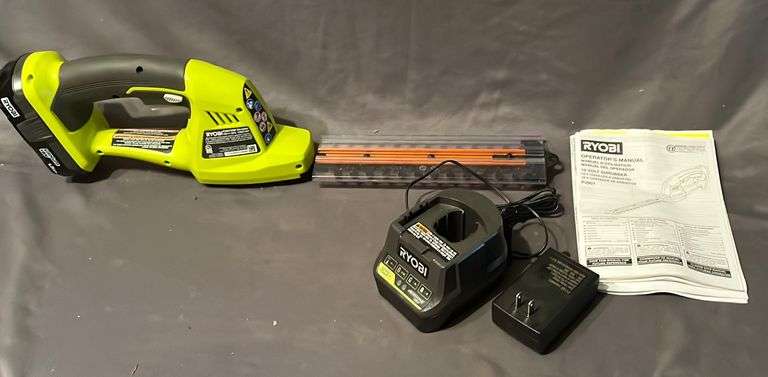Ryobi cordless hedge trimmer with battery and charger - Metzger ...