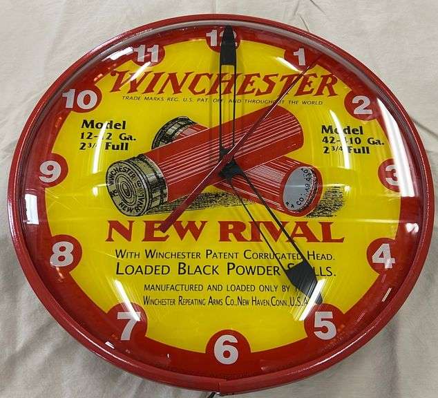 Vintage Winchester New Rival Pam Clock, Clock Can dated 1951, Appears ...