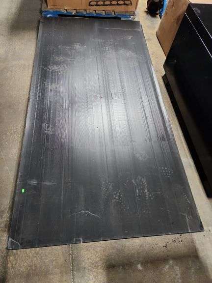 48 in. x 96 in. x 0.157 in. (4mm) Black Corrugated Twinwall Plastic ...