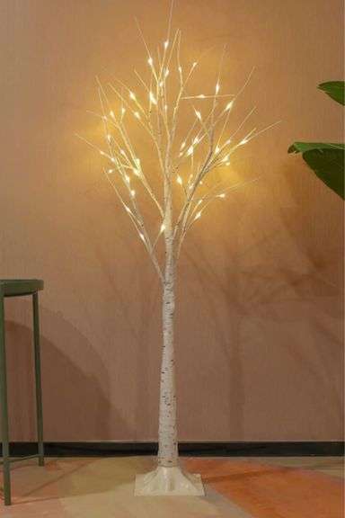 4FT Lighted Birch Tree (Higher Size & Floor Standing - Metzger Property ...