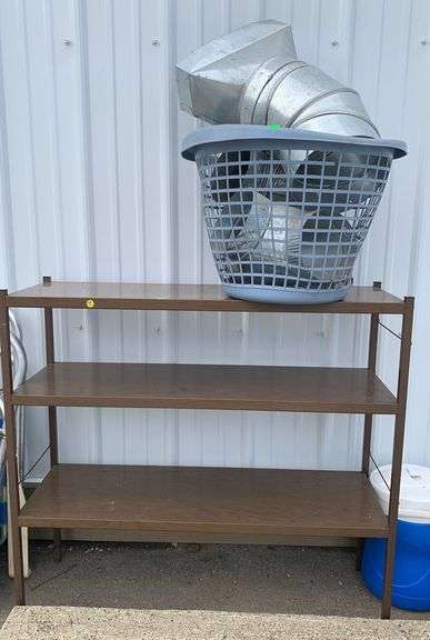 Metal Shelf 36”x12”x34”, Laundry Basket, Register Ducts - Metzger ...