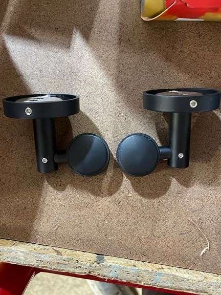 Hamilton Hills Round Black Pivot Mirror Hardware Tilting Anchors for ...