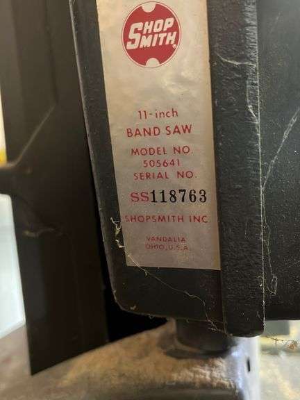 Shopsmith bandsaw model 505641 with new blades - Metzger Property ...