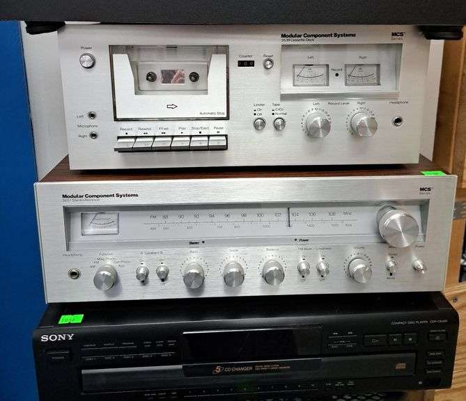 Sony 5-CD player, Modular Component Systems Stereo Receiver and ...