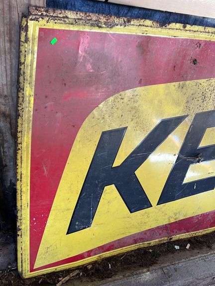 Kent Feed sign metal, 48”x98”, rough condition - Metzger Property ...