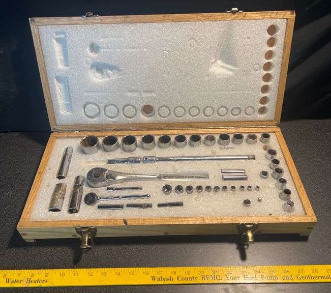 Craftsman Socket Set, Brand New in Wooden Case - Metzger Property ...
