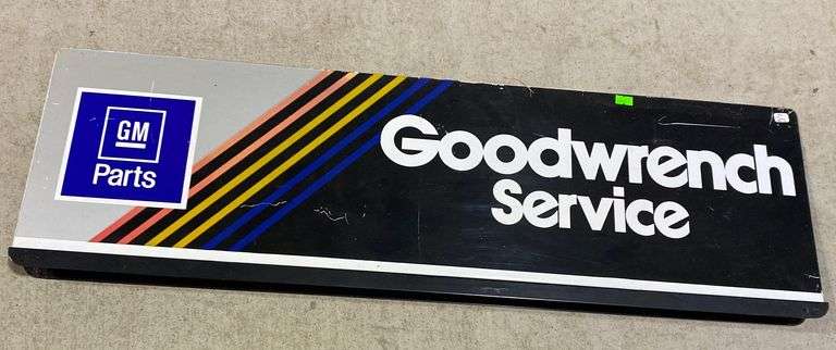 GM Parts Advertisement - Double Sided Metal Goodwrench Service Sign 36 ...