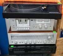 Sony 5-CD player, Modular Component Systems Stereo Receiver and ...