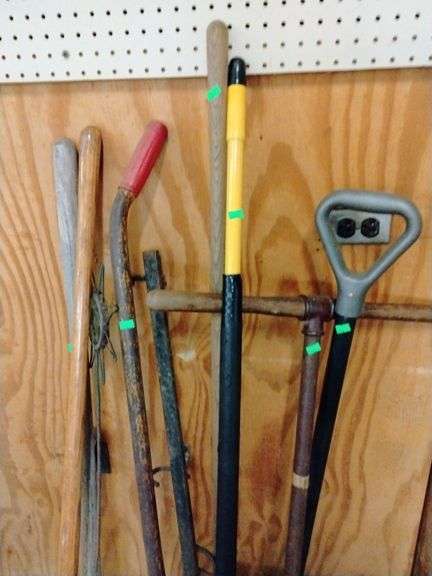 Shovels, rake, post hole digger, broom - Metzger Property Services LLC