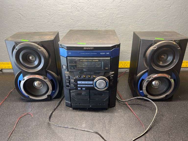 Sharp Stereo system - Metzger Property Services LLC