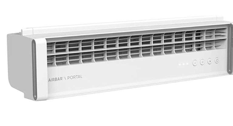 Sharper Image PORTAL Window Fan with 3 Speeds, Reversible Exhaust Mode ...
