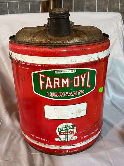 Farm-Oyl Lubricants 5 Gallon Can - Metzger Property Services LLC