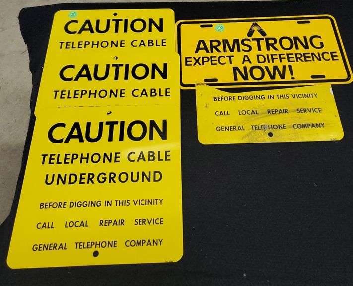 Metal Caution Signs 9”x9” & Metal Plate - Metzger Property Services LLC