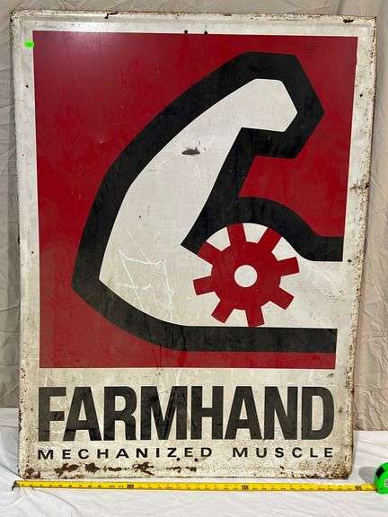 FARMHAND Mechanized Muscle Metal Sign, 48 x 36 inches - Metzger ...