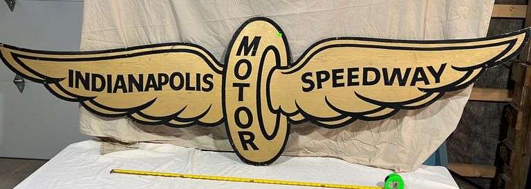 Indianapolis Motor Speedway Hand Painted Wood Sign, 94 x 27 Inches ...