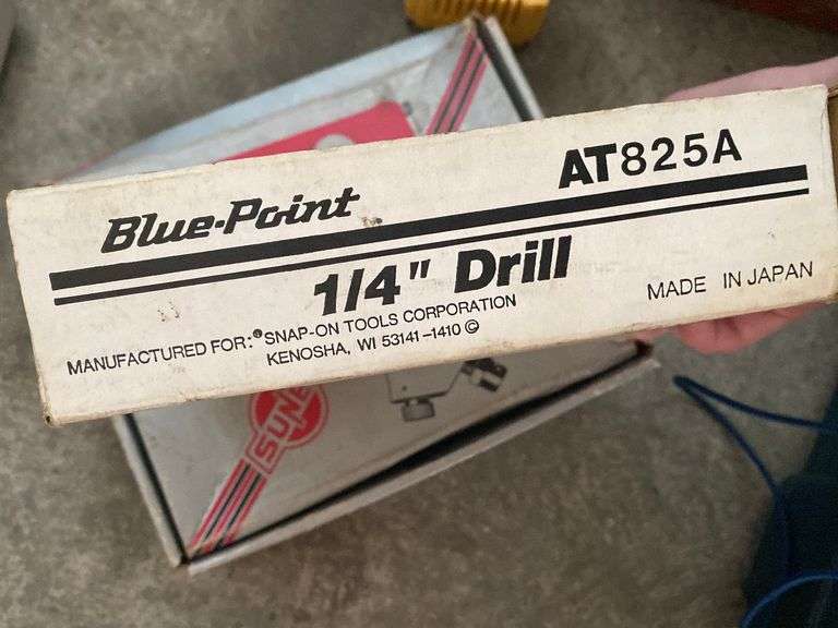 Blue Point 1/2 pneumatic drill AT825A & Sunex 1/2 air impact SX-410 ...